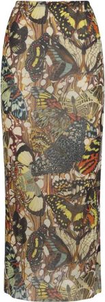Jean Paul Gaultier Femme, Jupes, Multicolore, Taille: 36 FR The Yellow Butterfly Skirt