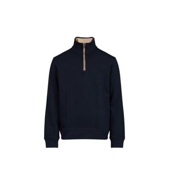 GANT Sweatshirt droit &agrave; col montant zipp&eacute; en coton