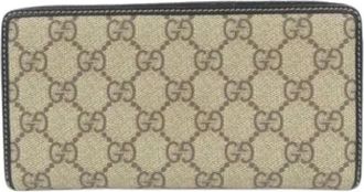 Gucci unisex, Pre-owned, Beige, Taille: ONE Size Pre-owned Portefeuille long (&agrave; deux volets)