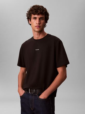 Calvin Klein T-Shirt CALVIN KLEIN SS STRETCH PIQUE NANO EASY TEE, Herren, Gr. XXL, schwarz, Piqu&eacute;, Obermaterial: 95% Baumwolle, 5% Elasthan, unifarben, regular fit