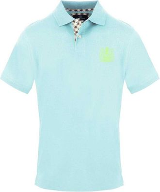 Aquascutum Poloshirt f&uuml;r Herren, Mit Kragen, kurz&auml;rmlig (Himmelblau)