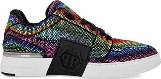 Philipp Plein Strass Hexagon Lo-Top Sneakers - Blau