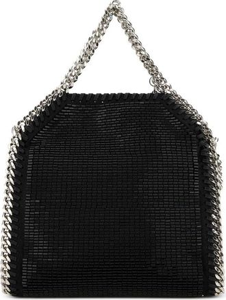 Stella McCartney Black Bead Trim with Chain Handles Tote Bag - Black