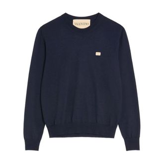 Valentino Garavani Herren, Strickwaren, Blau, MGr&ouml;&szlig;e