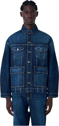 Jean Paul Gaultier Homme, Vestes, Bleu, Taille: L Veste en jean ajourée