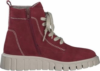 Tamaris Schn&uuml;rstiefel - - Shoes - Damen - Rot - 42 EU
