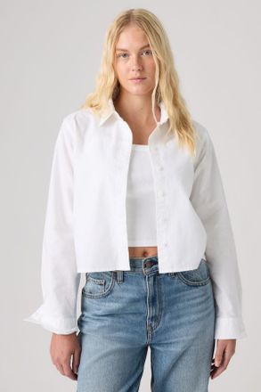 Levi's Sully Long Sleeve Shirt - Femme - Blanc / Bright White - L