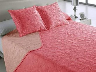 Gale Hayman Libela Vegas Tagesdecke, Polyester, Koralle, Super-Kingsize-Bett, 180 cm