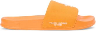 Tommy Hilfiger Canvas-Badeschuhe mit Monogramm-Stickerei in