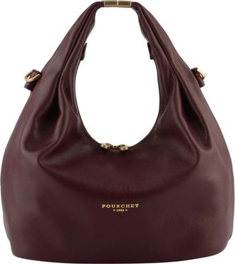 Pourchet Femme, Sacs, Rouge, Taille: ONE Size Arche Handbag
