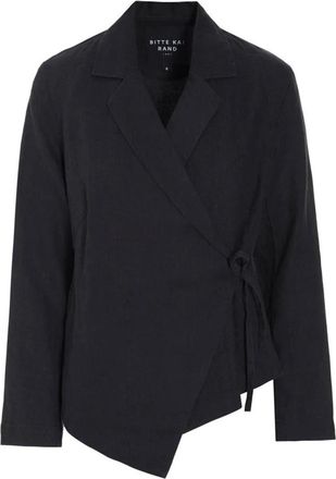 Bitte Kai Rand Femme, Vestes, Noir, Taille: 44 FR Asymmetric Linen Jacket
