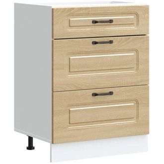 vidaXL K&uuml;chenunterschrank Kalmar Sonoma-Eiche Holzwerkstoff Vidaxl