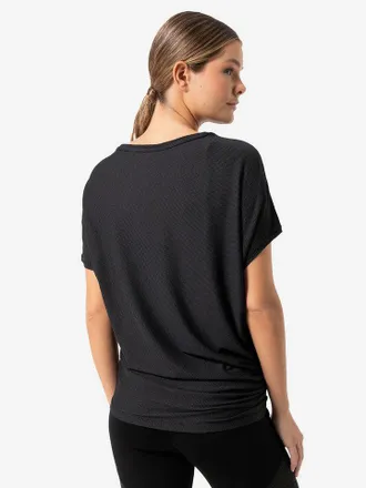super.natural T-Shirt f&uuml;r Damen, Merino LOOSE AIR TEE asymmetrisches, atmungsaktiv
