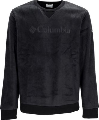 Columbia Schwarzer Fleece-Crewneck-Sweatshirt Langarm - - Sweatshirts & Hoodies - Herren - Schwarzk - S