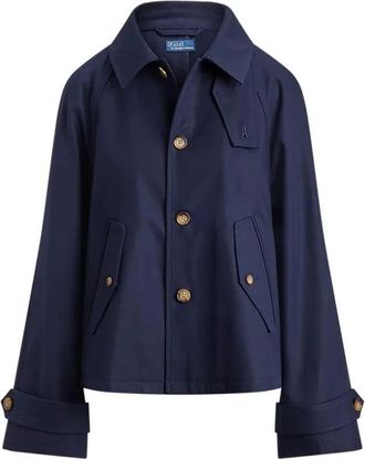 Polo Ralph Lauren Femme, Vestes, Bleu, Taille: 40 FR Cotton Twill Jacket
