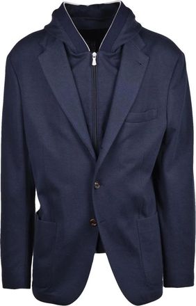 Eleventy Homme, Vestes, Bleu, Taille: 3XL Blazer