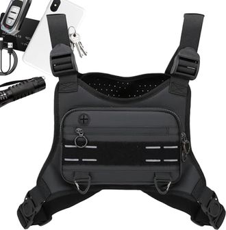 Generico Brusttasche f&uuml;r Herren: Telefon mit Rucksack zum Laufen auf der Brust, langlebige Halterung, sichere Aufbewahrung, optimierte Zugriffsfunktionen f&uuml;r R