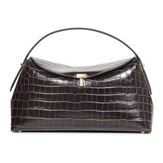 Toteme T-Lock Top Handle Bag - - Bags - Damen - Braun - ONE SIZE