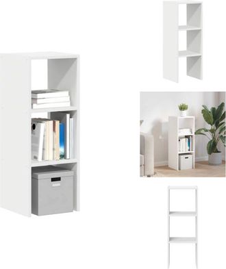 vidaXL Vidaxl - Bücherregal Stapelbar Weiß 30x30x80 cm Holzwerkstoff - Bücherregal - Bücherregale - Bücherständer - Bücherschrank