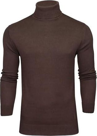 Brave Soul Pull &agrave; col roul&eacute; pour homme, Choclate amer, XXL