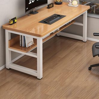 Generic Computertisch Mit Ablagefächern,moderner Schreibtisch Im Schlichten Stil Für Das Homeoffice,Gaming Tisch Stabil,Bürotisch Für Arbeitszimmer Wohnzimmer