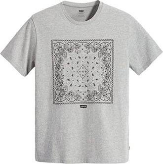 Levi's Homme Graphic Crewneck Tee, Bandana Bw Mhg, XL
