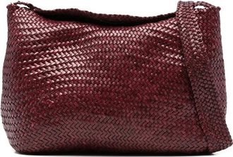 Dragon Diffusion Woven Leather Shoulder Bag