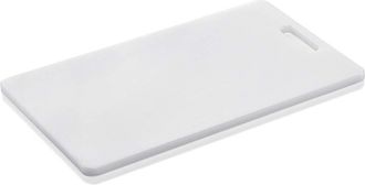 Viva Haushaltswaren WAS 1833 400 Polyethylen HACCP Schneidbrett mit Grifoch, ohne F&uuml;&szlig;chen, Wei&szlig;, 40cm x 30cm x 2.0cm