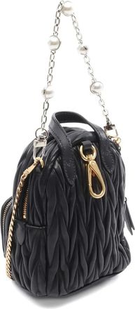Miu Miu 2010s Matelass&eacute; Schultertasche - Schwarz