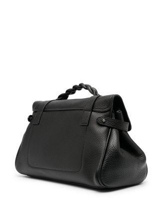 Mulberry Womens Handbag Alexa Black Pebbled Leather Calf Handbags Hand Bags