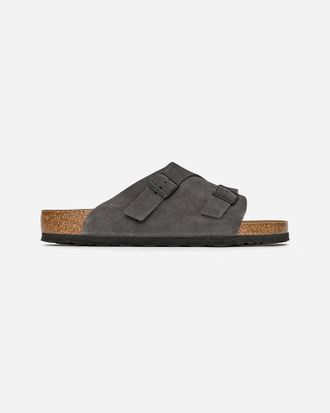 Arket Veloursledersandale Z&uuml;rich Von Birkenstock -Grau