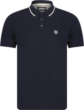 Kensington Eastside Polo uni en coton piqué pour homme, Sky Captain Navy, M