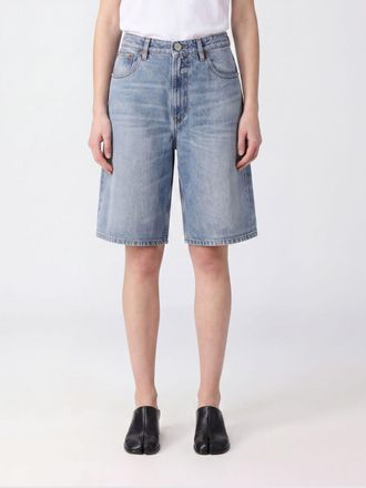 Maison Margiela Bermuda en jean taille haute &agrave; cinq poches