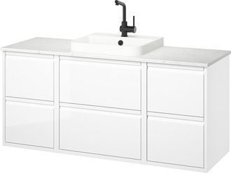 IKEA ÄNGSJÖN / BACKSJÖN Waschbeckenschr./Waschb./Mischbat