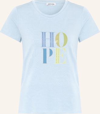 More & More More & More T-Shirt Mit Schmucksteinen blau