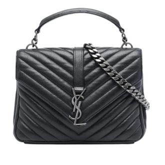 Saint Laurent Pre-owned College Satchel - Femme - Pre-owned - Noir - Taille: ONE Size