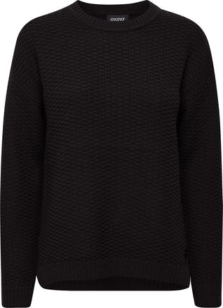 Oxmo by OXMilla Damen Strickpullover Feinstrick Pullover Rundhalsausschnitt