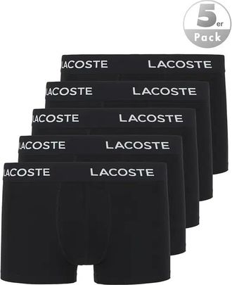 Lacoste Herren Trunks schwarz Baumwolle & Mix unifarben