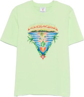 Casablanca Homme, Tops, Vert, Taille: XL Graphic T-shirt
