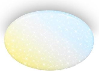 Briloner LED Deckenlampe mit Fernbedienung, dimmbar, Nachtlicht, warmwei&szlig; bis kaltwei&szlig;, ultra hell, LED Lampe, Deckenleuchte, Wohnzimmerlampe, K&uuml;chenlampe, Dec