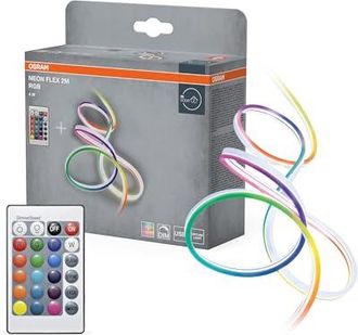 Osram NEON FLEX 2M LED-Streifen, wei&szlig;, 4,7W, 45lm, RGB-Farbsteuerung, homogene Lichtverteilung, USB-Anschluss, lange Lebensdauer, einfache Montage, f&uuml;r Inne