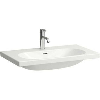 Laufen Laufen - lua Waschtisch, 1 Hahnloch, mit &Uuml;berlauf, 800x460mm