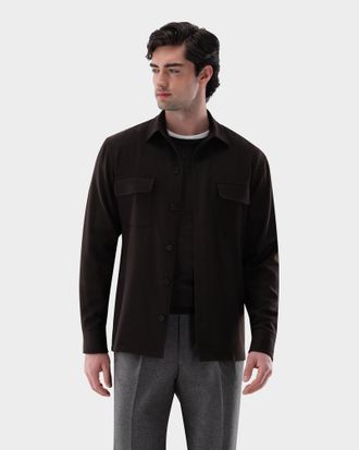 van Laack Flanell Overshirt mit Brusttaschen