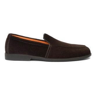Santoni Suede Loafer - - Shoes - Herren - Braun - 41 1/2 EU