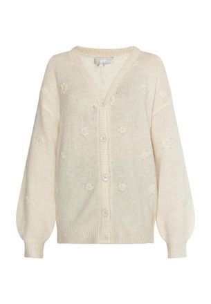 Usha Strickcardigan Damen Creme Melange