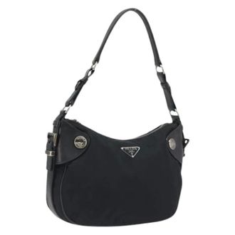 Prada Sac bandouli&egrave;re en nylon pr&eacute;-poss&eacute;d&eacute; - Femme - Pre-owned - Noir - Taille: ONE Size