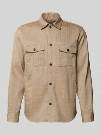 Tiger Of Sweden Regular Fit Hemdjacke mit Eingrifftaschen