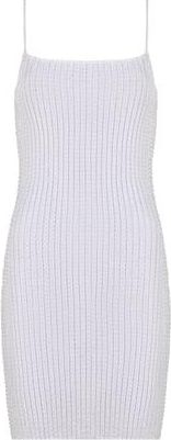 Alexander Wang Robe en maille c&ocirc;tel&eacute;e avec cristaux