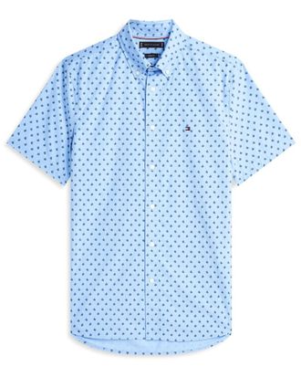 Tommy Hilfiger Kurzarmhemd THFlex aus Baumwolle mit Print, Regular Fit in