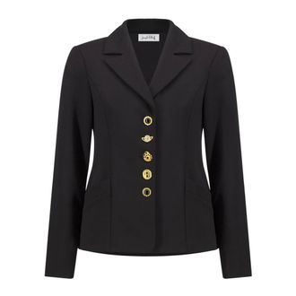 Joseph Ribkoff Femme, Vestes, Noir, Taille: 40 FR Blazer ajust&eacute; avec boutons d&eacute;coratifs